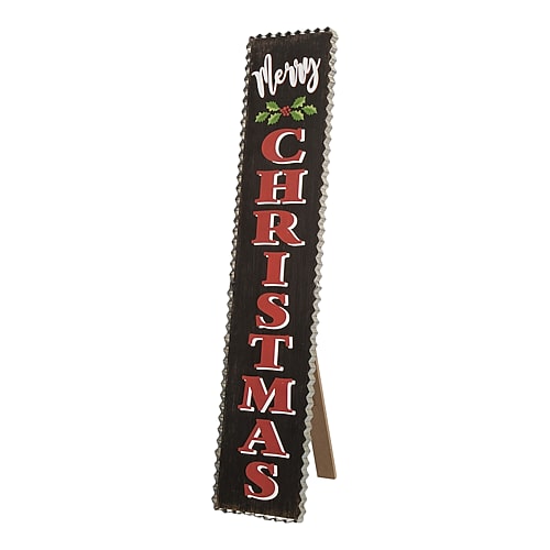 Click here for Glitzhome Christmas Porch Sign  One Size  Black prices
