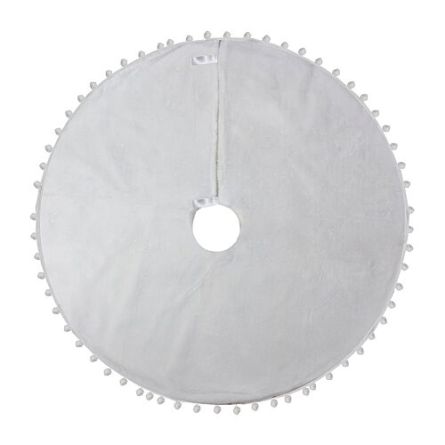 Click here for Northlight 48in Pom Pom Border Indoor Tree Skirt... prices