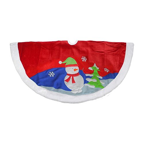 Click here for Fleece Snowman Winter Indoor Tree Skirt  One Size... prices