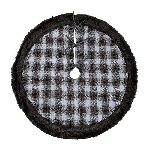 Click here for Northlight 48in Plaid Faux Fur Indoor Tree Skirt... prices