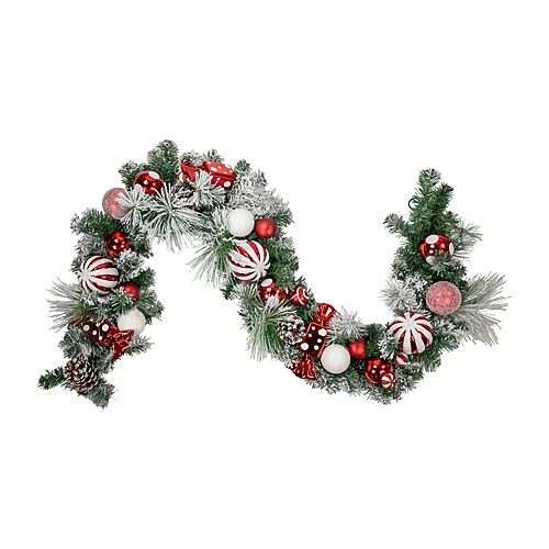Click here for Northlight Flocked Pine Christmas Indoor Garland... prices