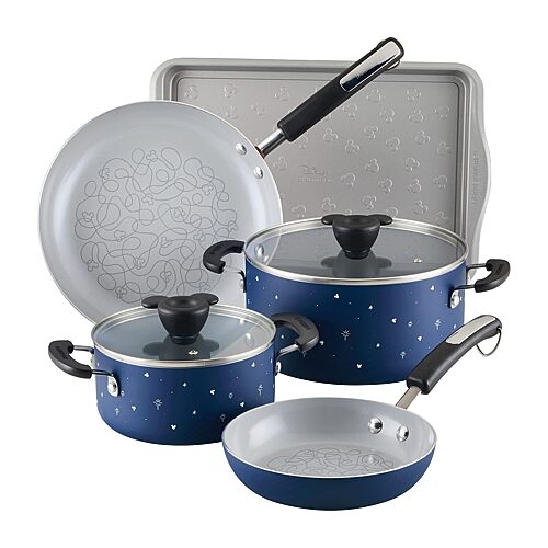 Farberware Disney 7-Pc. Ceramic Nonstick Cookware Set - Blue
