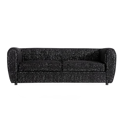 Click here for Valerian 86.5 Boucle Fabric Sofa - Black prices