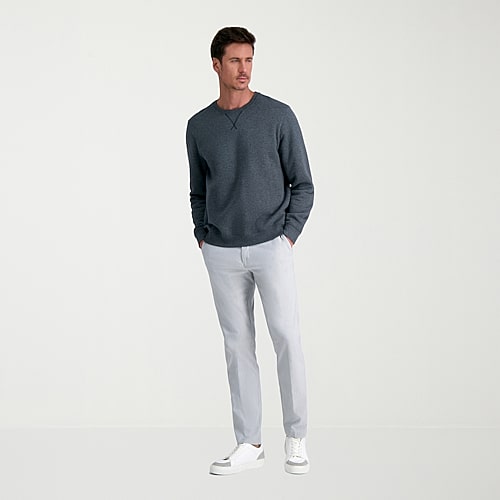 Click here for Haggar Life Khaki Flex Mens Comfort Waistband Stra... prices