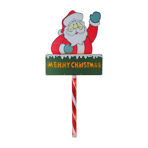 Click here for Northlight Prelit Santa Claus Lawn Stake Christmas... prices