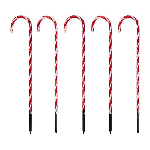 Click here for Northlight Lighted Candy Cane Lawn Stakes Christma... prices