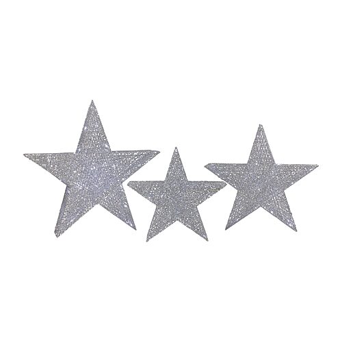 Click here for Northlight 24in Led Silver Stars Christmas Yard Ar... prices