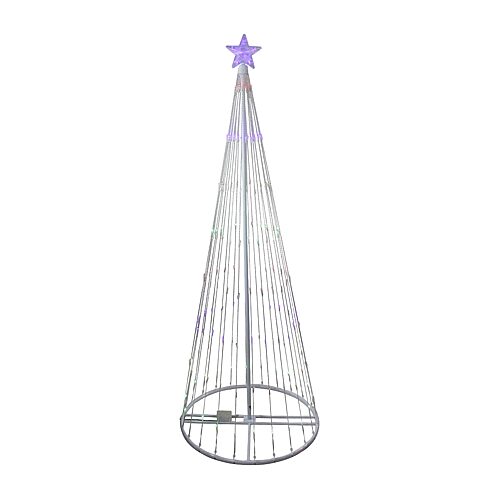 Northlight 12 Multi-Color Led Lighted Show Cone Christmas Tree Outdoor Decoration - Multi