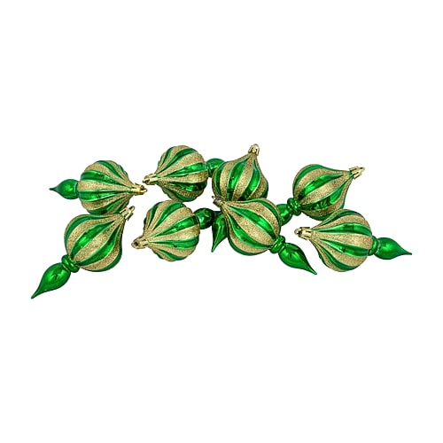 Click here for Northlight 4.75in Finial 8- pc Christmas Ornament... prices