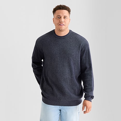 Click here for Arizona Big and Tall Mens Crew Neck Long Sleeve Pu... prices