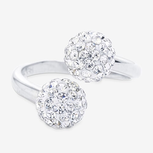 Click here for Sparkle Allure Womens Crystal Pure Silver Over Bra... prices