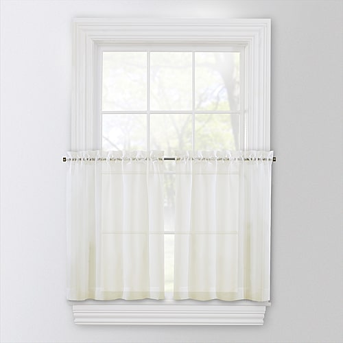 Click here for Regal Home Voile Solid 2-pc. Rod Pocket Window Tie... prices