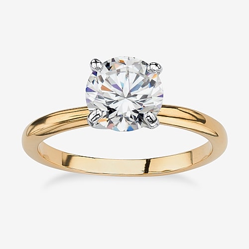 Click here for Womens 1 7/8 CT. Cubic Zirconia 18K Gold Over Bras... prices