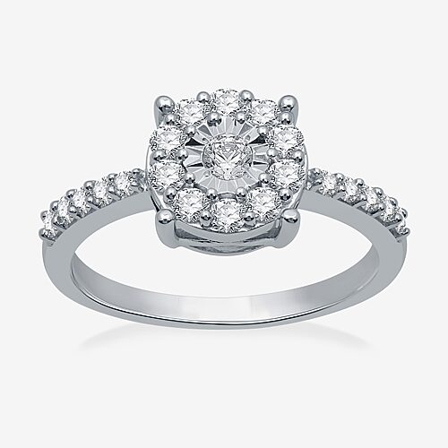 Click here for Womens 1/2 CT. T.W. Natural White Diamond Sterling... prices