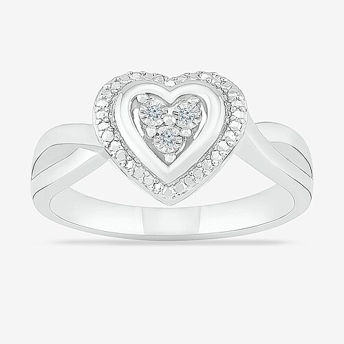 Click here for Womens Diamond Accent Natural White Diamond Sterli... prices