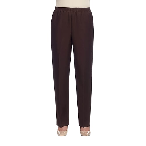 Click here for Alfred Dunner Classics Womens Straight Mid Rise Pu... prices