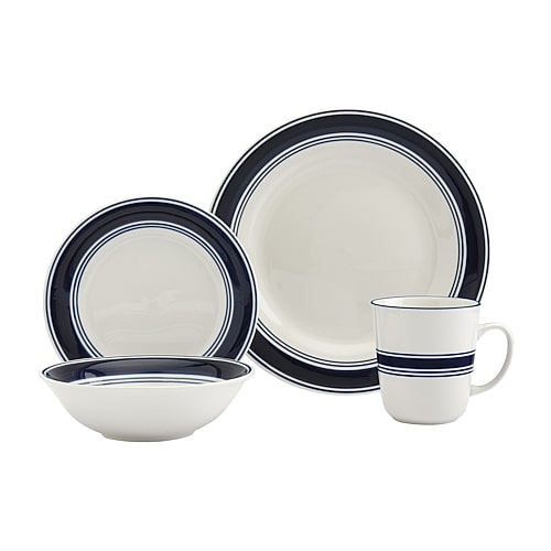 Click here for Tabletops Gallery Blue Stripes 16 Pc. Dinnerware S... prices