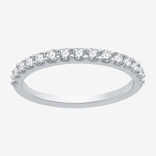 Click here for 1/2 CT.T.W. Natural Diamond 10K Gold Wedding Band... prices