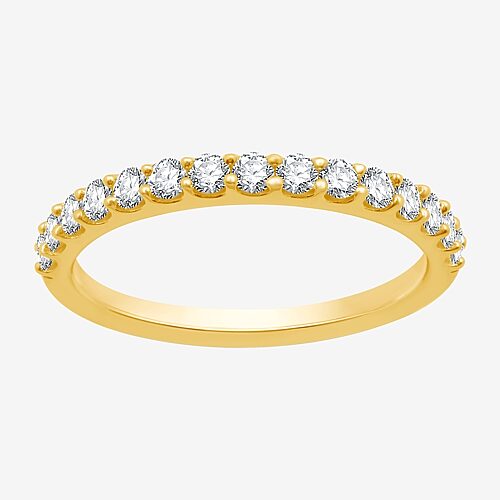 Click here for 1/2 CT.T.W. Natural Diamond 10K Gold Wedding Band... prices