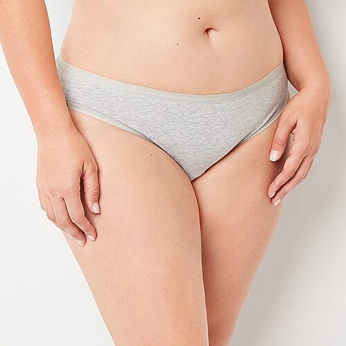 Click here for Ambrielle Cotton Bikini Panty  2x  Gray prices