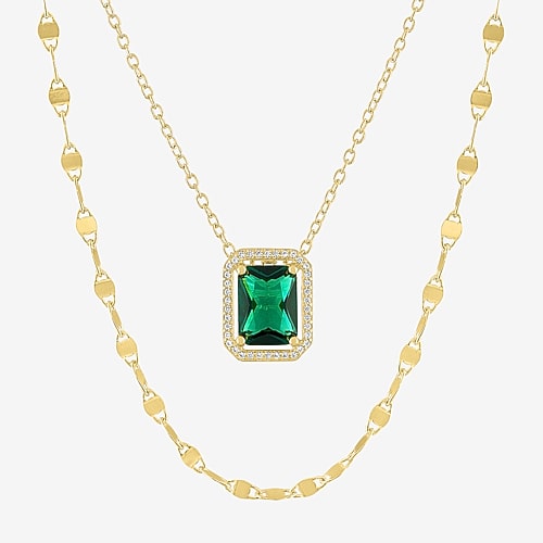Click here for 2-pc.Birthstone Necklace Set in Sterling Silver  O... prices