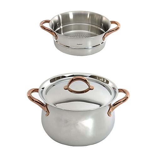 Click here for BergHOFF Ouro Gold 3pc 18/10 Ss Steamer Set  Ss Li... prices