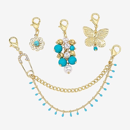Click here for Bijoux Bar Butterfly Flower Valentines Day Shoe Ch... prices