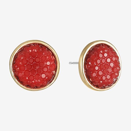 Click here for Mixit Gold Tone 12mm Stud Earrings  One Size  Red prices