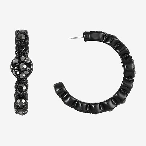 Click here for Mixit Black Womens Gray Glass 38mm Round Hypoaller... prices