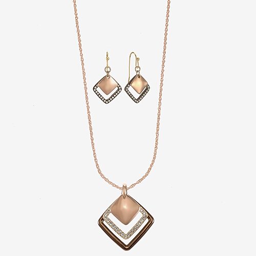 Click here for Liz Claiborne Pendant Necklace & Drop Earring Wome... prices