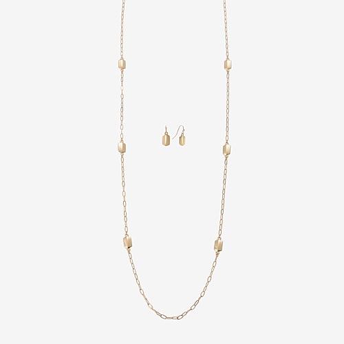 Click here for Liz Claiborne Station Necklace & Drop Earring Wome... prices