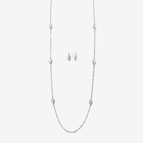 Click here for Liz Claiborne Station Necklace & Drop Earring Wome... prices