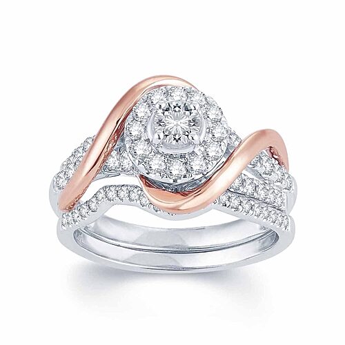 Click here for 1 CT.T.W. Natural Diamond 14K Two-Tone Gold Engage... prices