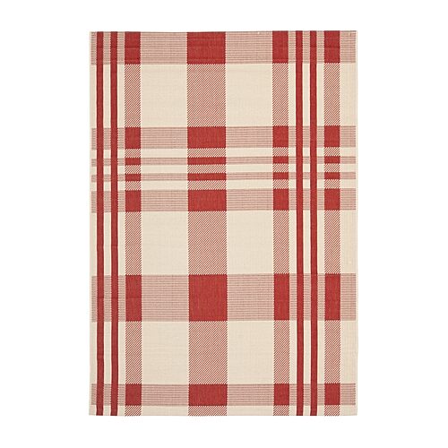 Click here for Safavieh Courtyard Collection Cori Plaid Indoor/Ou... prices