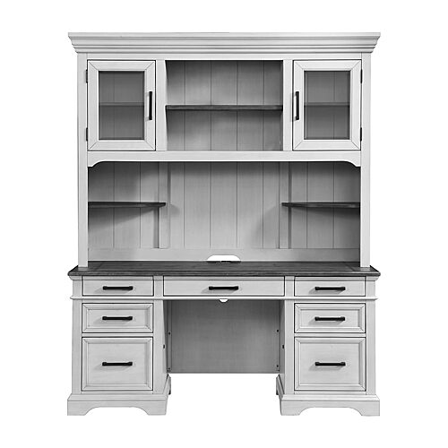 Click here for Magnolia Credenza and Hutch  One Size  White prices