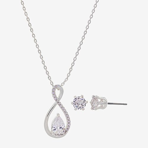 Click here for Sparkle Allure Womens Cubic Zirconia Pure Silver O... prices
