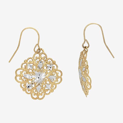 Click here for Womens 10K Gold Chandelier Earrings  One Size prices