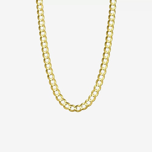 Click here for 14K Yellow Gold 5.7MM Curb Necklace  One Size prices