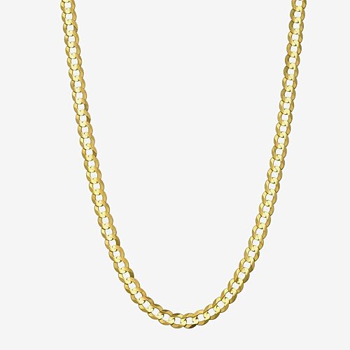 Click here for 14K Yellow Gold 3.6 MM Curb Necklace  One Size prices