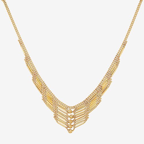 Click here for Womens 14K Gold 17 Inch Beaded Necklace  One Size prices