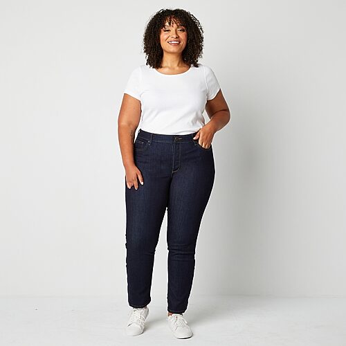 Click here for St. Johns Bay Secretly Slender Womens Plus Mid Ris... prices