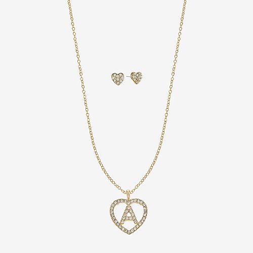 Click here for Monet Jewelry Gold Tone Initial Pendant Necklace &... prices