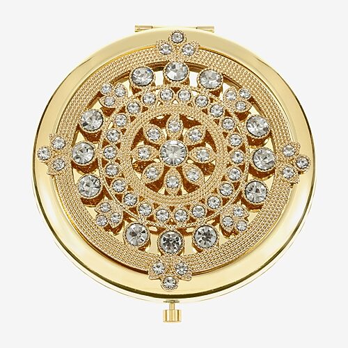 Click here for Monet Jewelry Mandela Gold Tone Compact Mirror  On... prices
