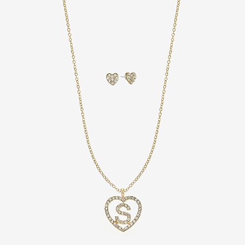 Click here for Monet Jewelry Gold Tone Initial Pendant Necklace &... prices