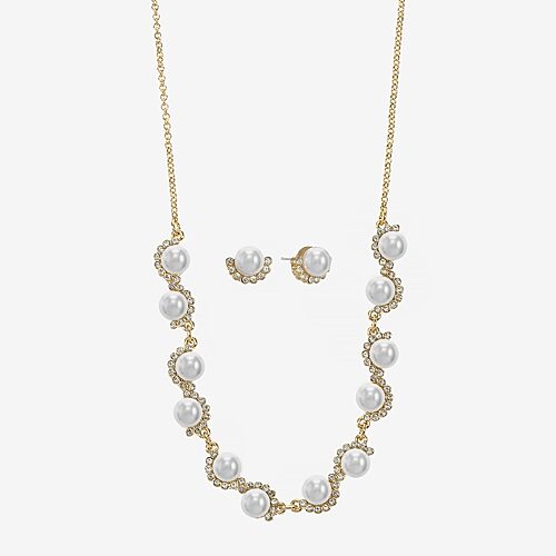 Click here for Monet Jewelry Gold Tone Collar Frontal Scallop Nec... prices