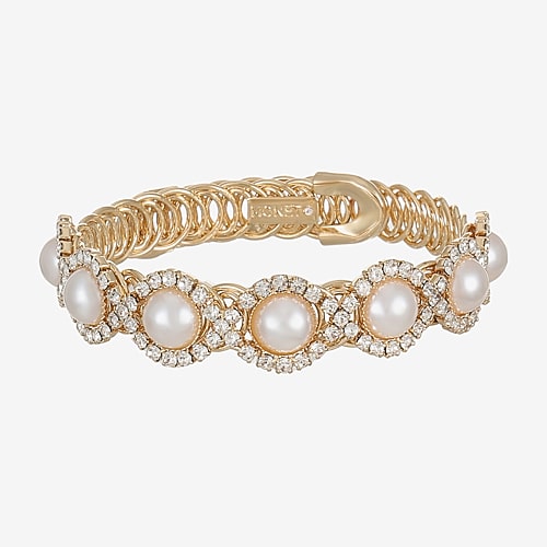 Click here for Monet Jewelry Gold Tone Halo Coil Womens Glass Wra... prices