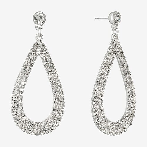 Click here for Monet Jewelry Timeless Silver Tone Womens Glass Hy... prices