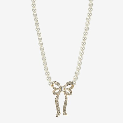 Click here for Monet Jewelry Gold Tone Womens Glass 18 Inch Stran... prices