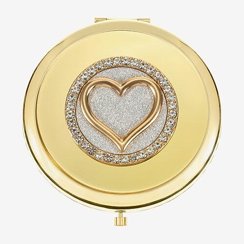 Click here for Monet Jewelry Initial Gold Tone Heart Compact Mirr... prices