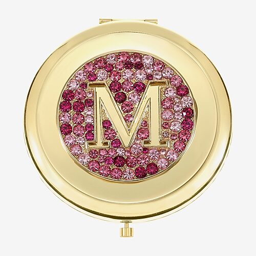 Click here for Monet Jewelry Initial Gold Tone Round Compact Mirr... prices